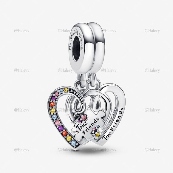 Pandora | Jewelry | Pandora Puzzle Piece Hearts Splittable Friendship ...